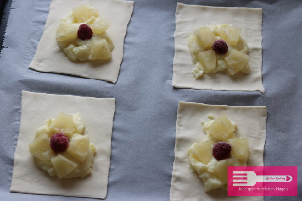 Blätterteig Pudding Teilchen - Sandras Kochblog