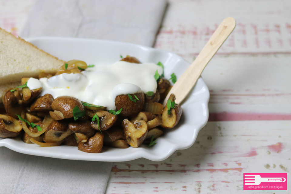 Champignon Pfanne wie vom Jahrmarkt - Sandras Kochblog